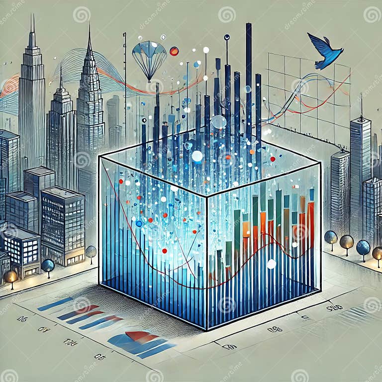 Box Plot a Graphical Representation Stock Illustration - Illustration ...