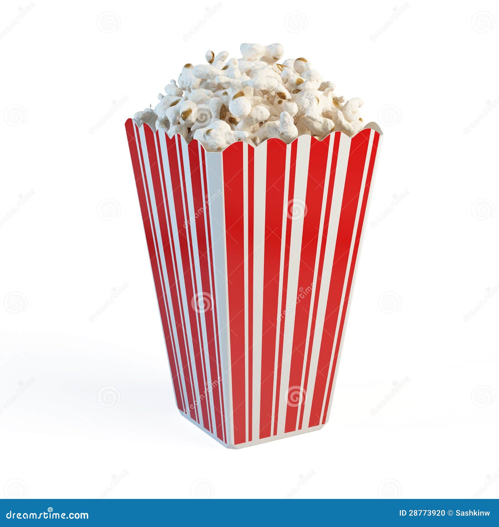 Box of popcorn stock illustration. Illustration of entertainment - 28773920