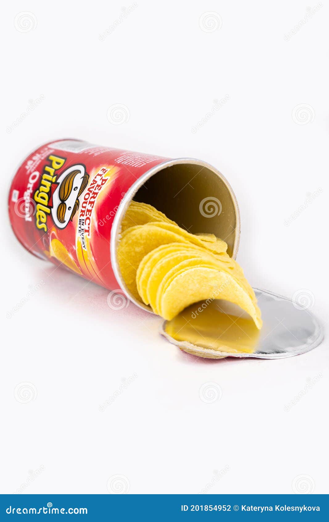 Box of Pringles Chips Original Isolated on White. Editorial Photography ...