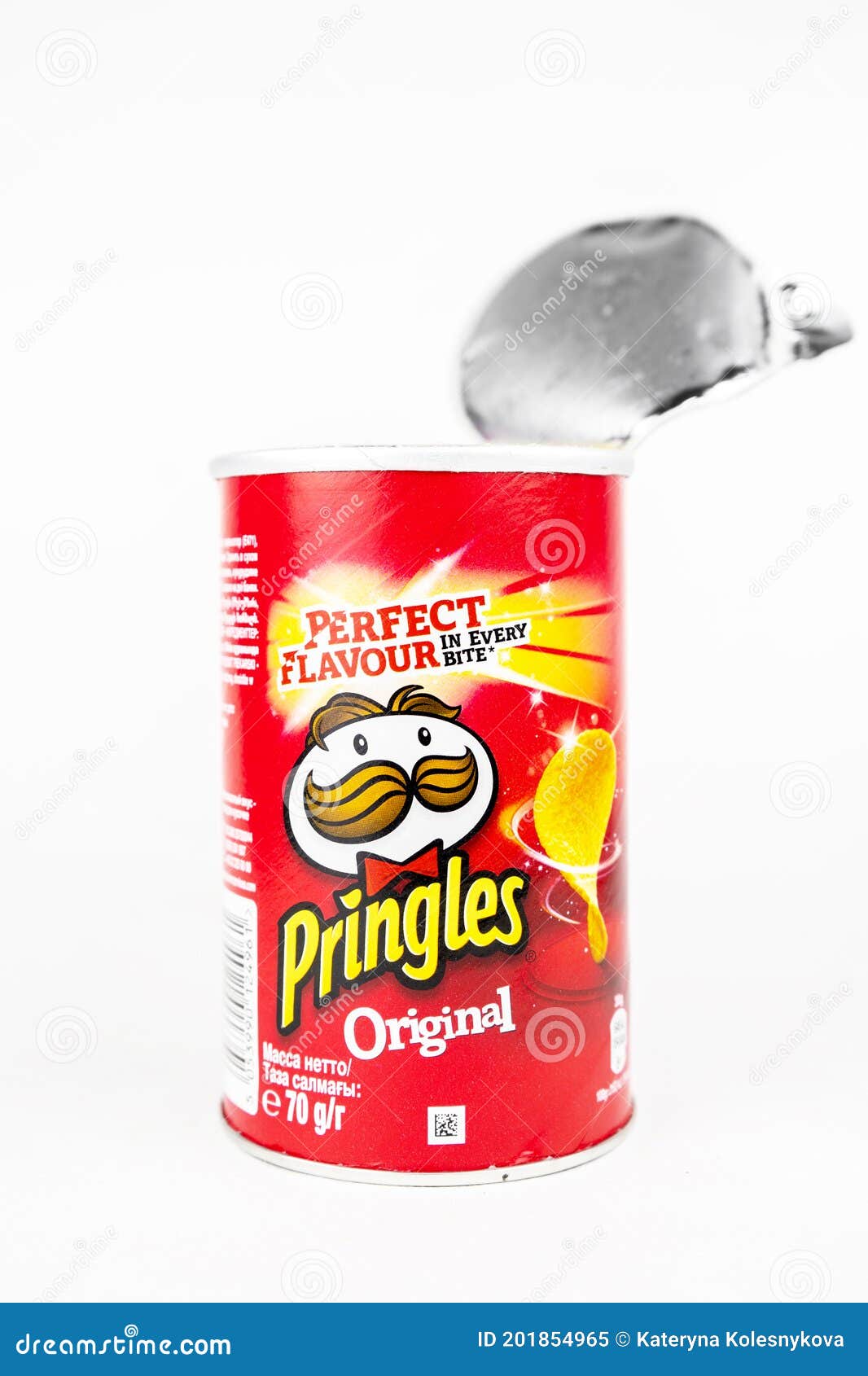 Box of Pringles Chips Original Isolated on White. Editorial Image ...