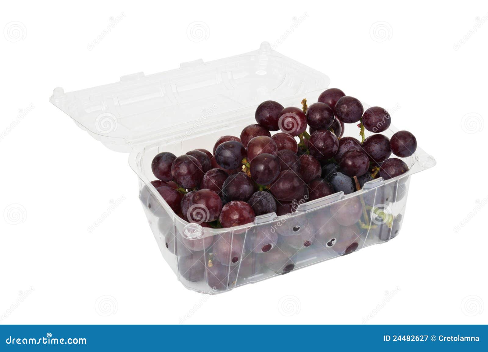 Box of red grapes. stock image. Image of silo, grapes - 24482627