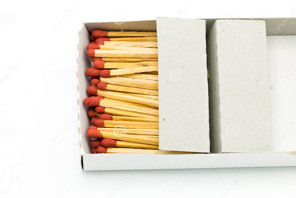 Box of red matches stock image. Image of gray, bright - 111578899