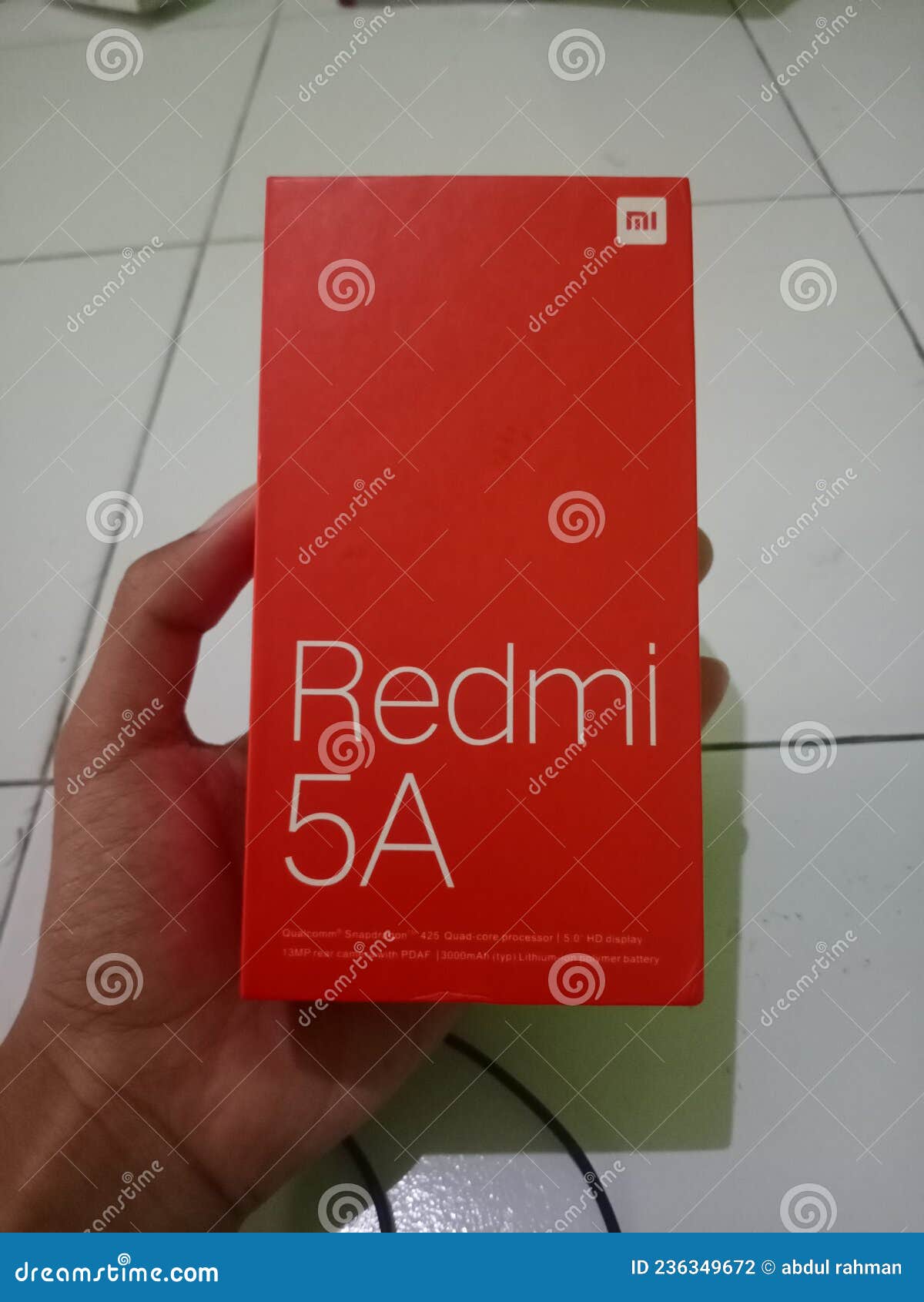 Box Redmi 5a Original Color Orange Stock Photo - Image of color ...