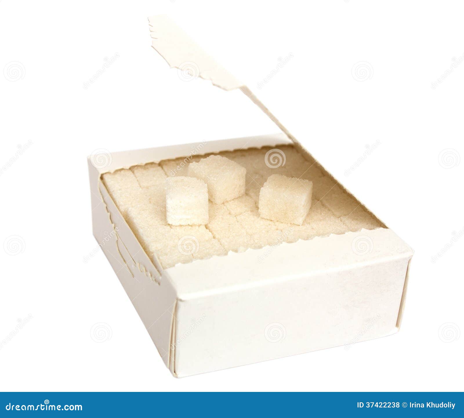 Box with refined sugar stock photo. Image of cubes, sugar - 37422238