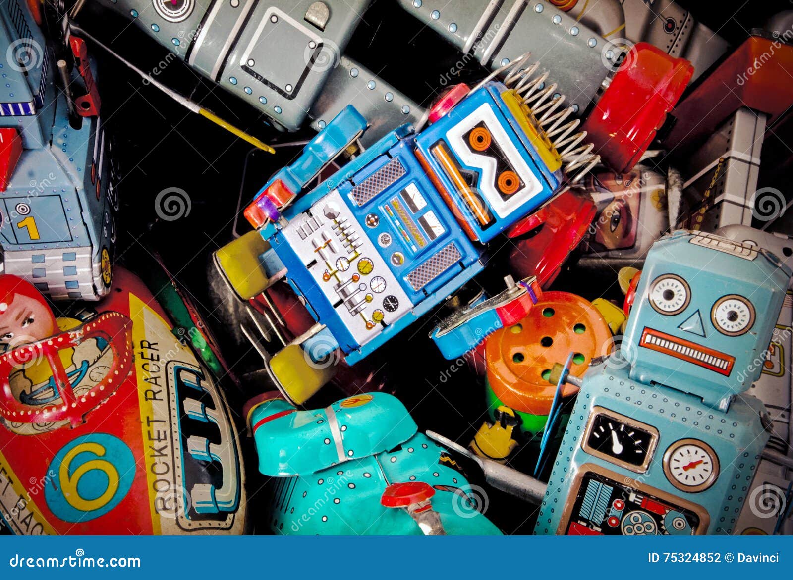 A box of retro toys stock photo. Image of vintage, interact - 75324852