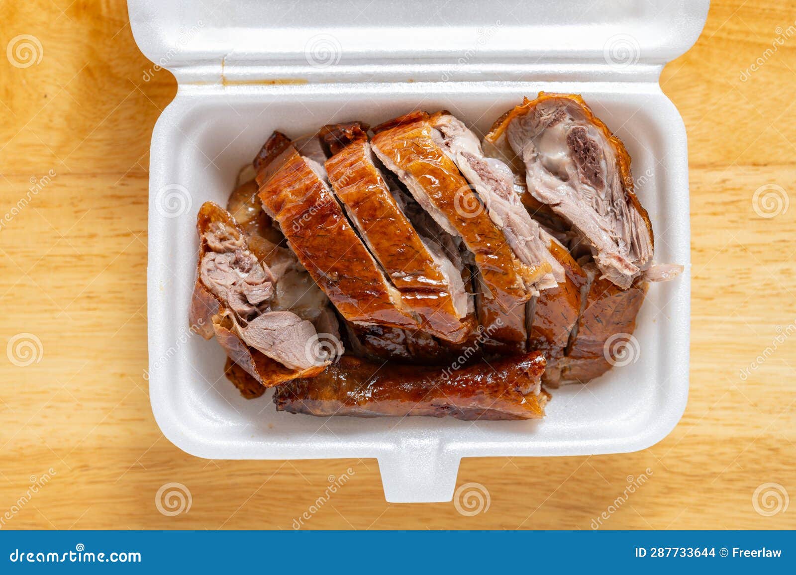 Box of roasted goose stock photo. Image of delicious - 287733644