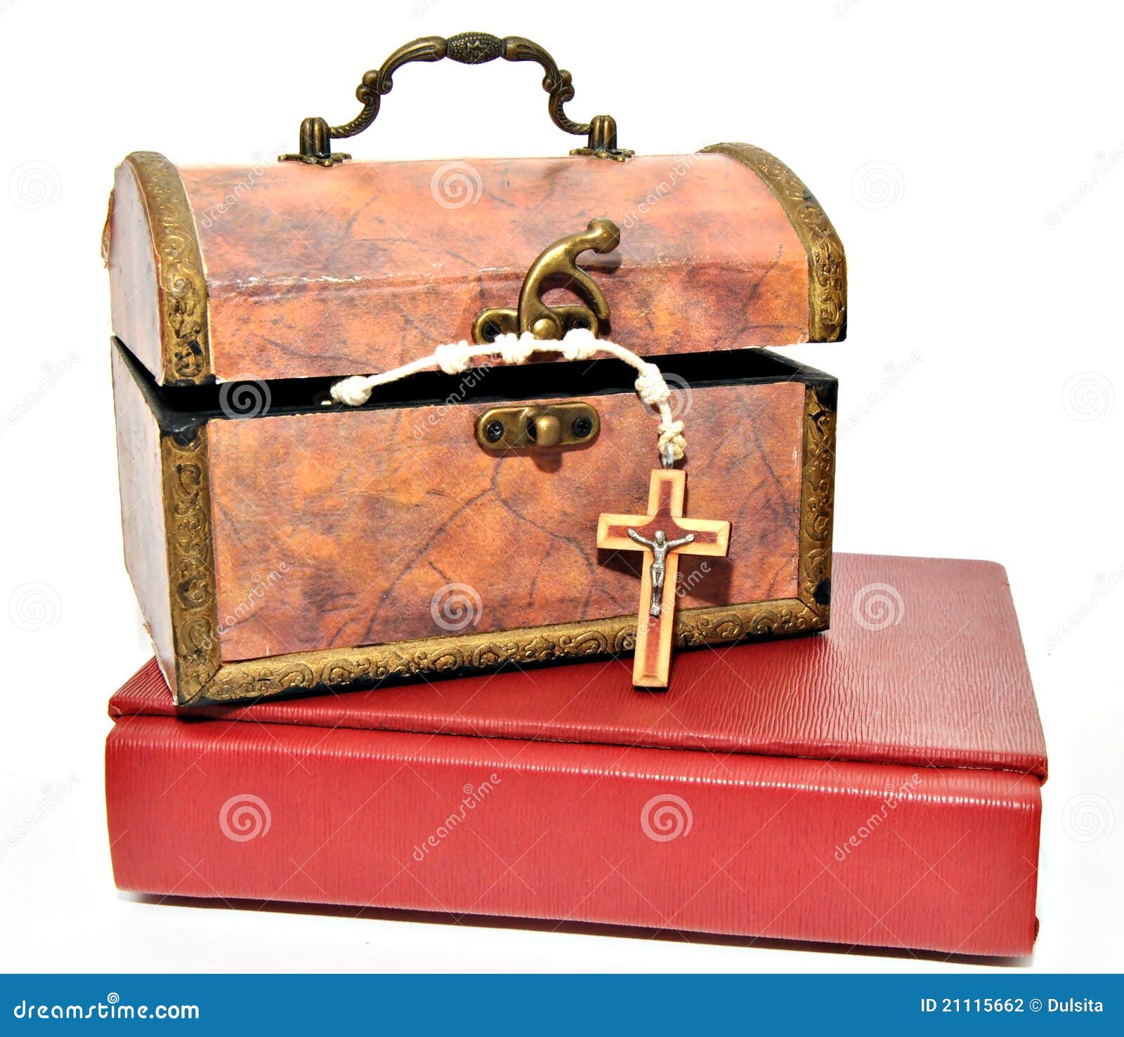 Box with Rosary and Bible stock photo. Image of rosary - 21115662