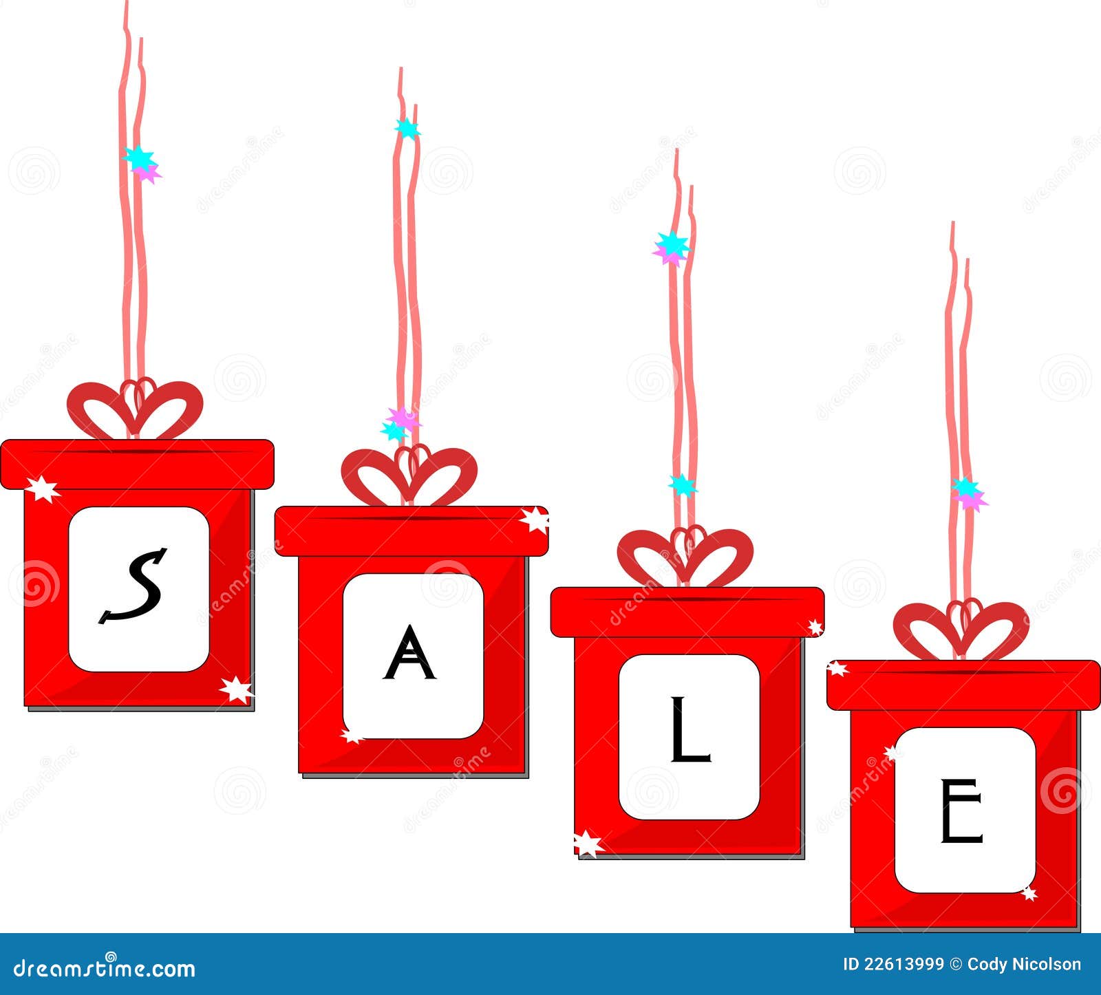 Box sale stock vector. Illustration of christmas, text - 22613999