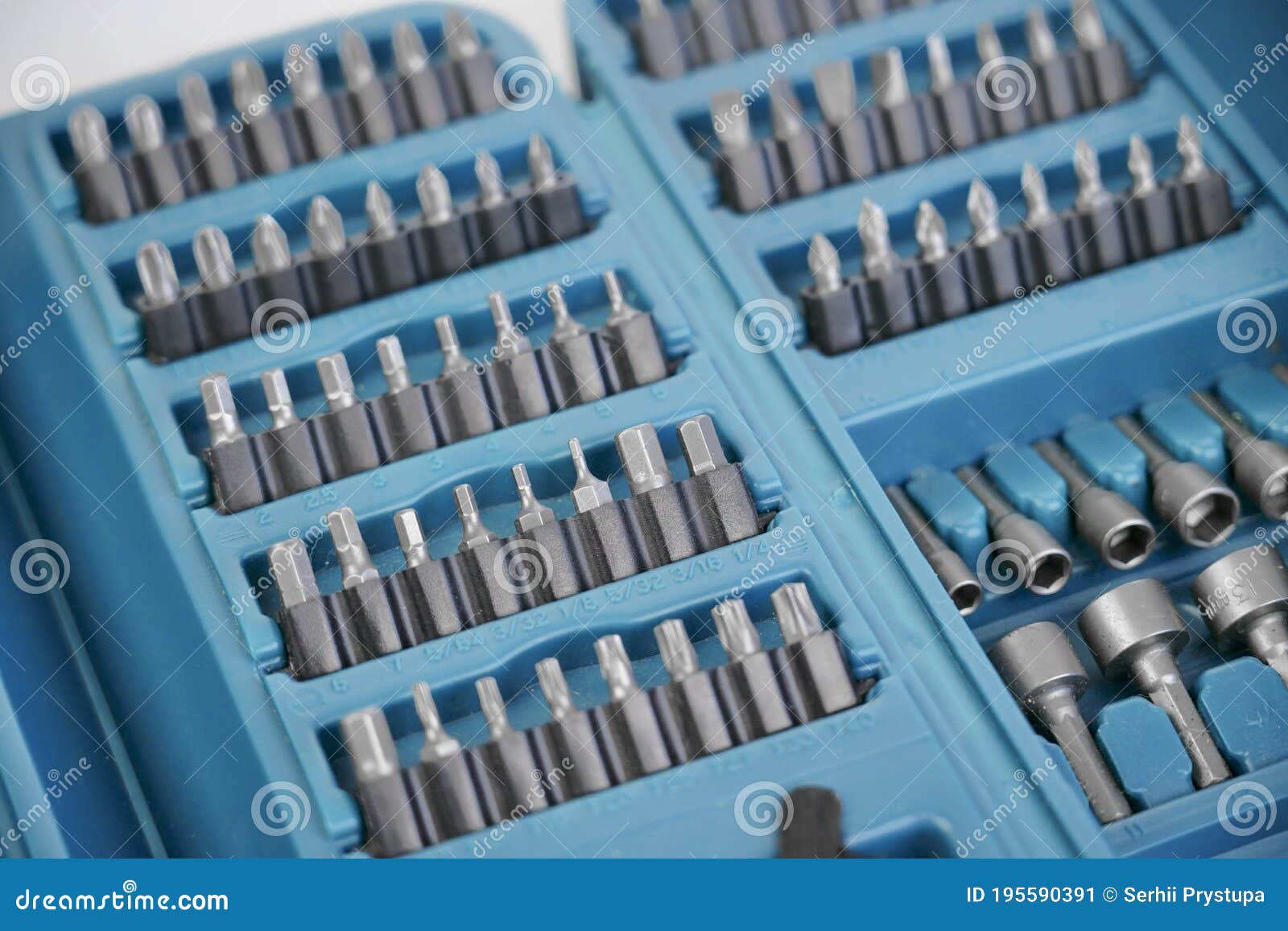 Cross Flat Knife Screwdriver Set Hexagon Spanner On Background Dark ...