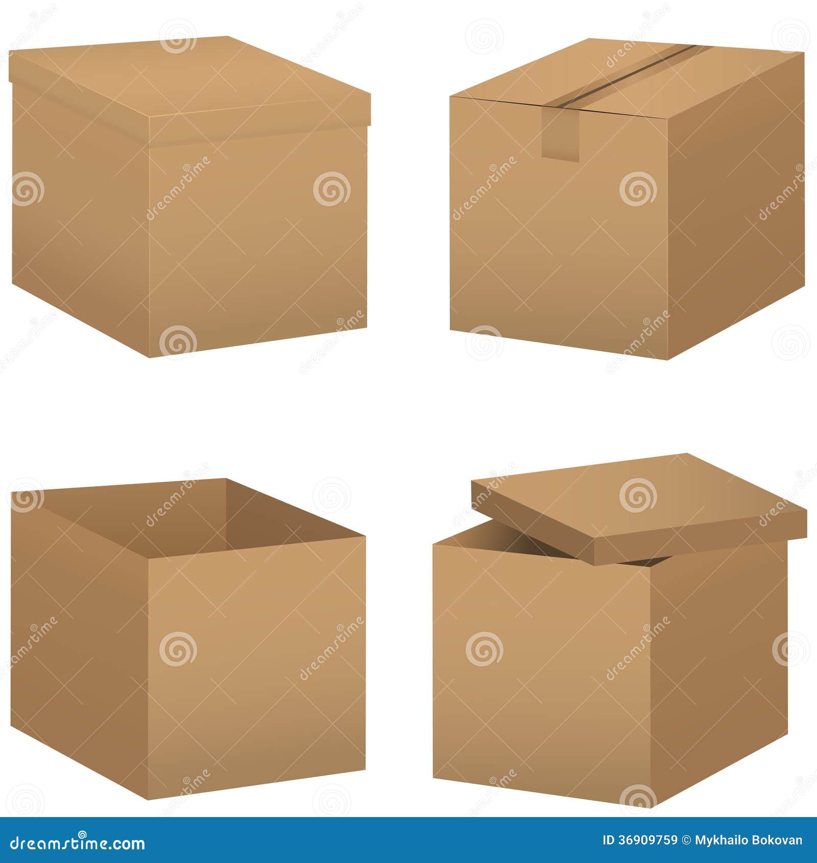Box set stock vector. Illustration of objects, heap, isometric - 36909759