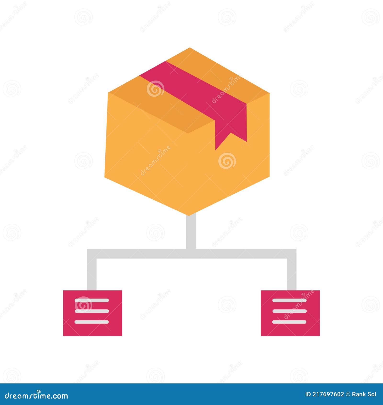 Box Sharing Isolated Vector Icon Which Can Easily Modify or Edit Stock ...