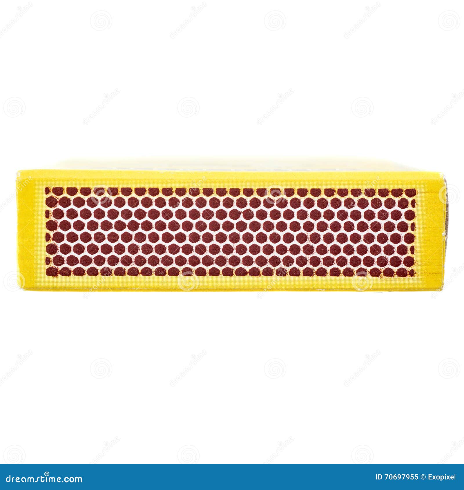 Box Side of Matches Isolated Over the White Background Stock Image ...