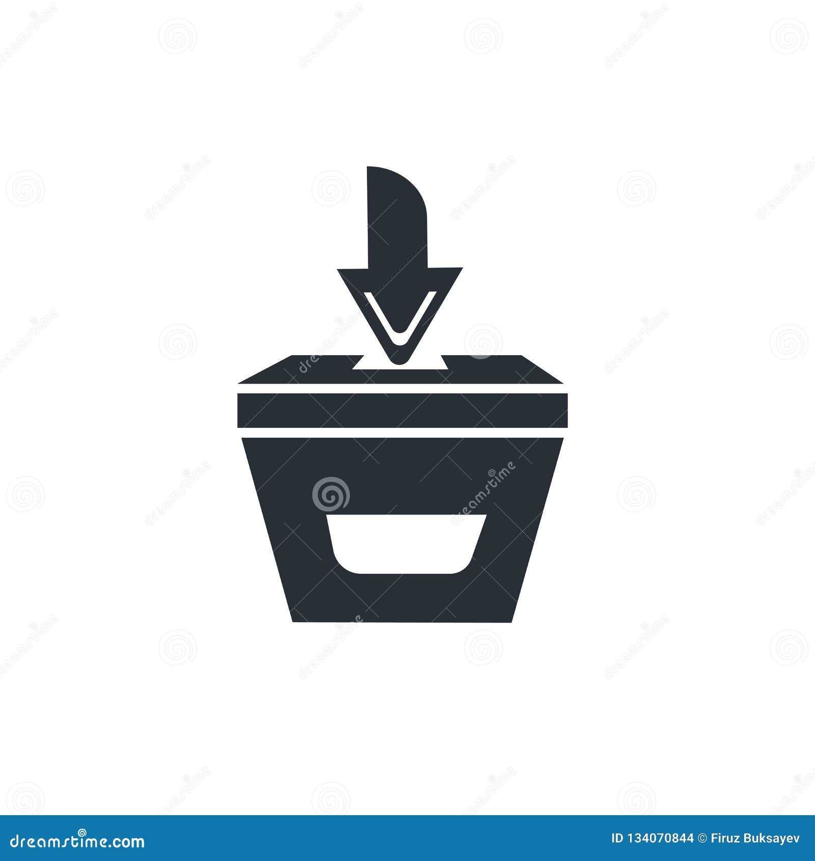 Box Side View Icon Vector Sign and Symbol Isolated on White Background ...