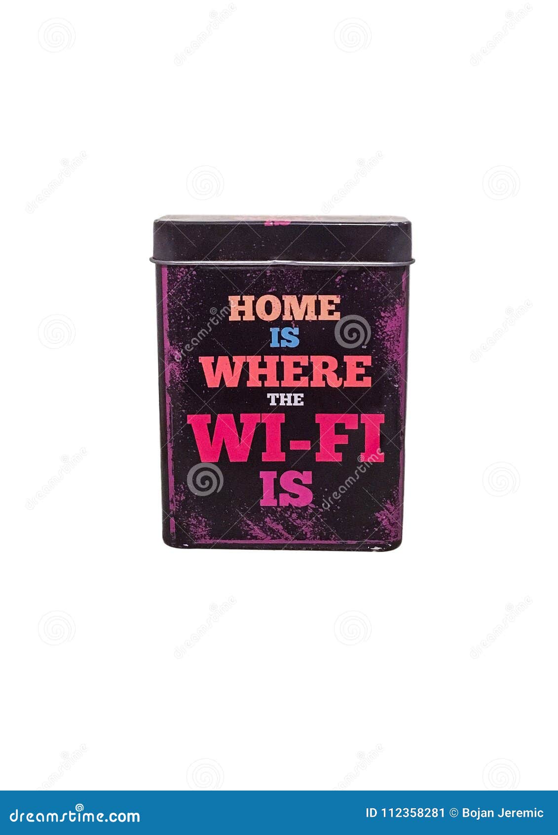 The Box with Sign for Home and Wi-fi Stock Image - Image of home, line ...