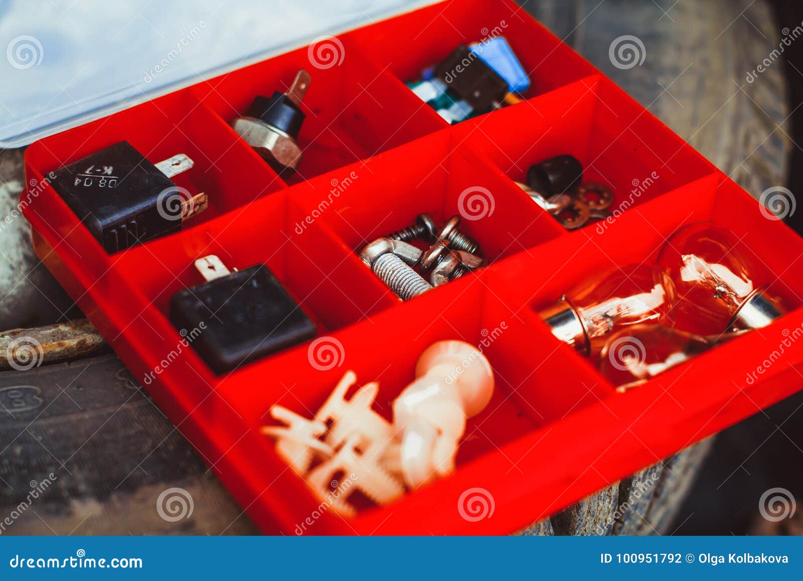 Box for small things stock photo. Image of goods, auto - 100951792
