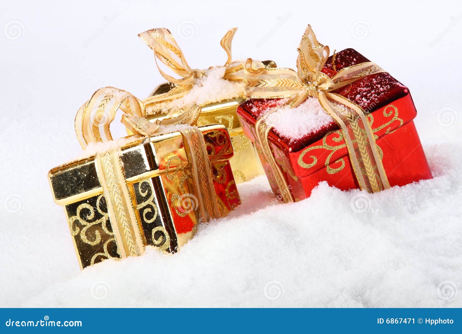 Box in snow stock image. Image of season, wedding, gift - 6867471