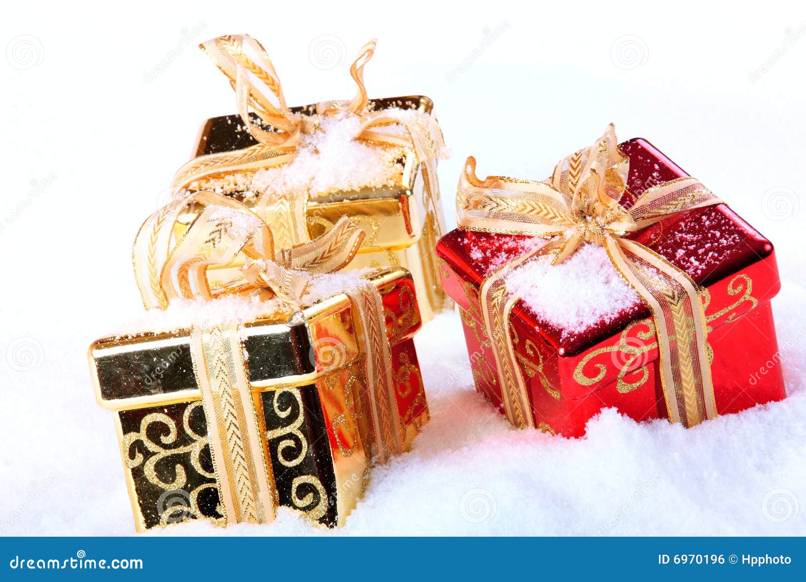 Box in snow stock photo. Image of seasonal, party, white - 6970196