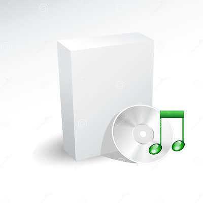 Box and sound cd , dvd stock vector. Illustration of musical - 10979694