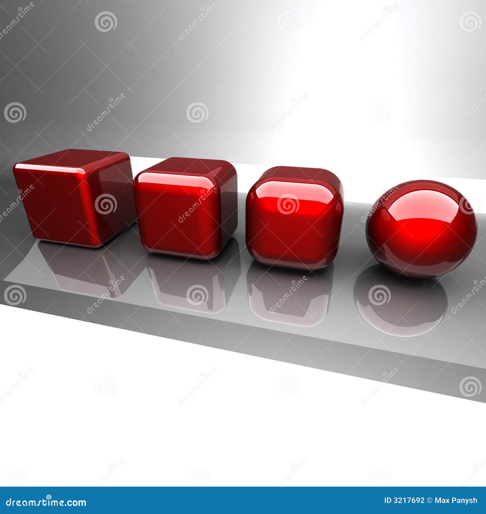 Box and sphere stock illustration. Illustration of transforming - 3217692