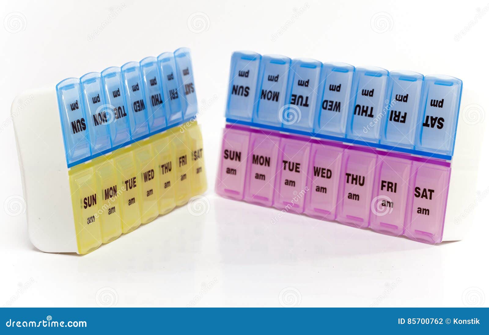 Box for Storage of Drugs, with Inscriptions on Days of the Week Stock ...
