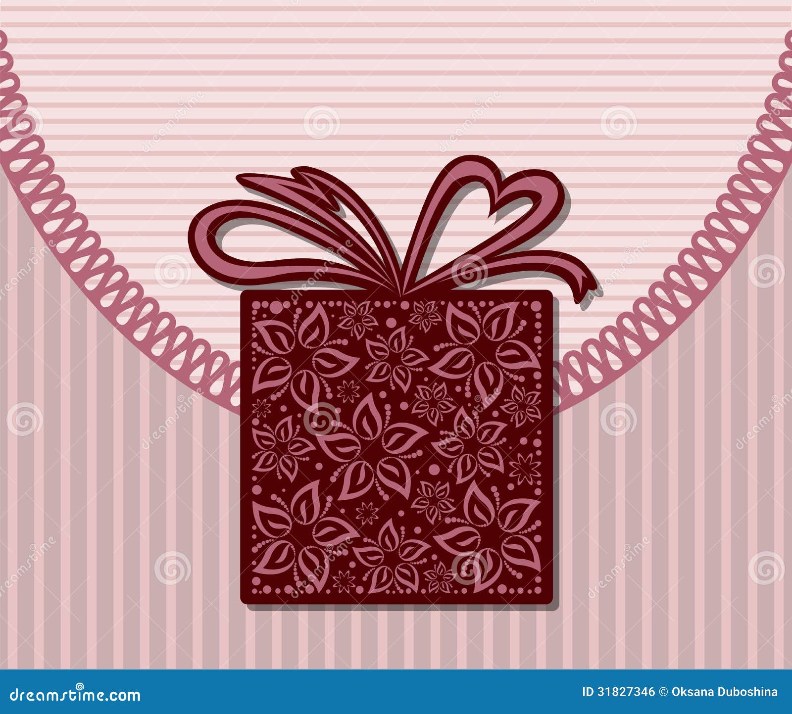 Box on a Striped Background Stock Vector - Illustration of graphic ...