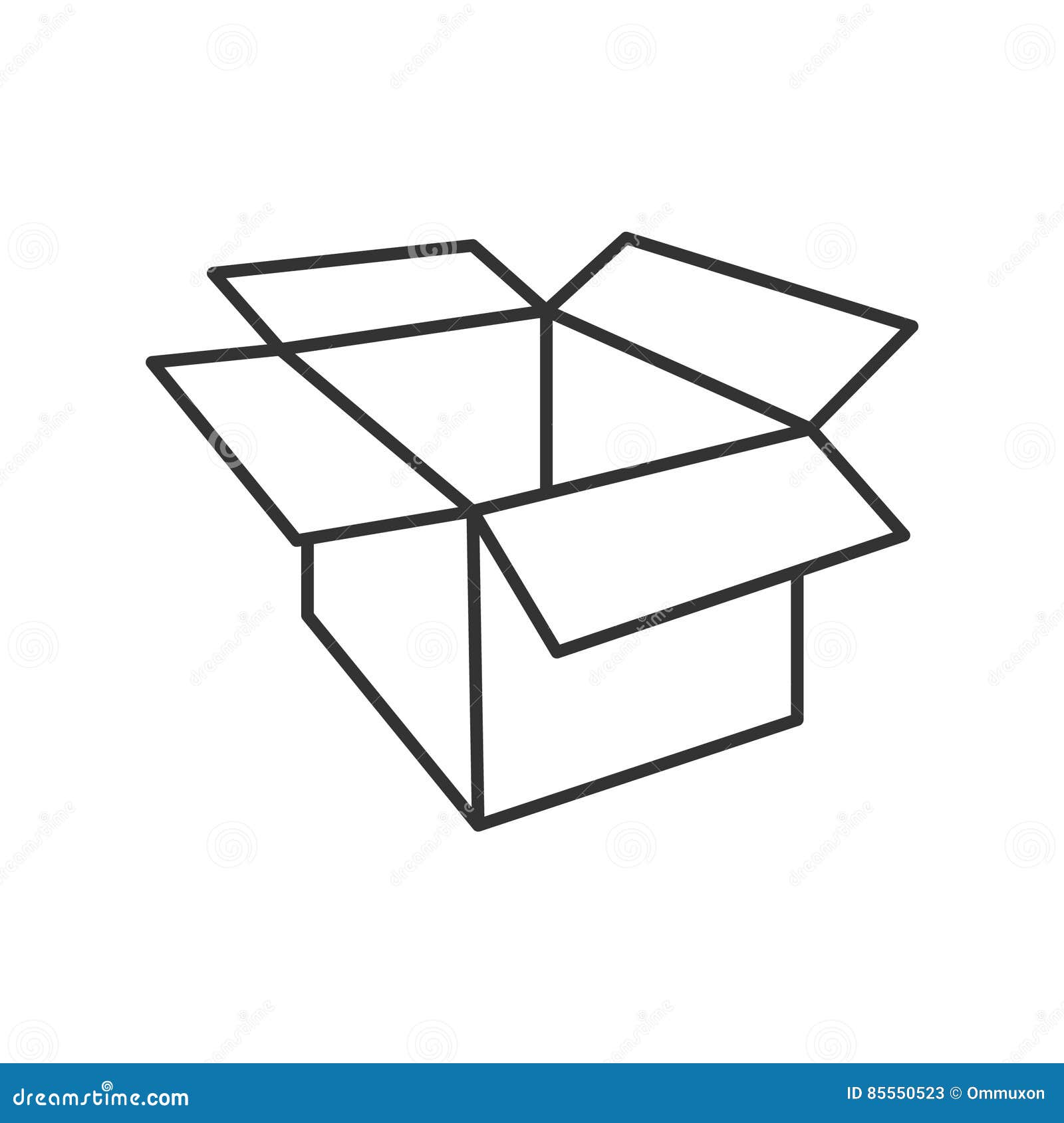 Box stock vector. Illustration of communication, hours - 85550523