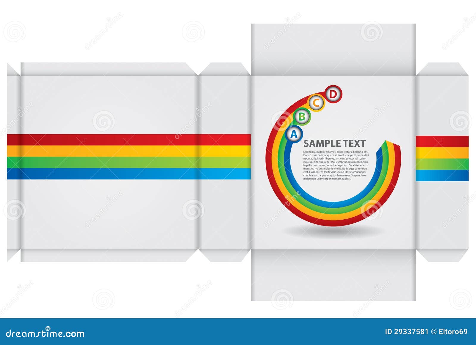 Box template stock vector. Illustration of packaging - 29337581