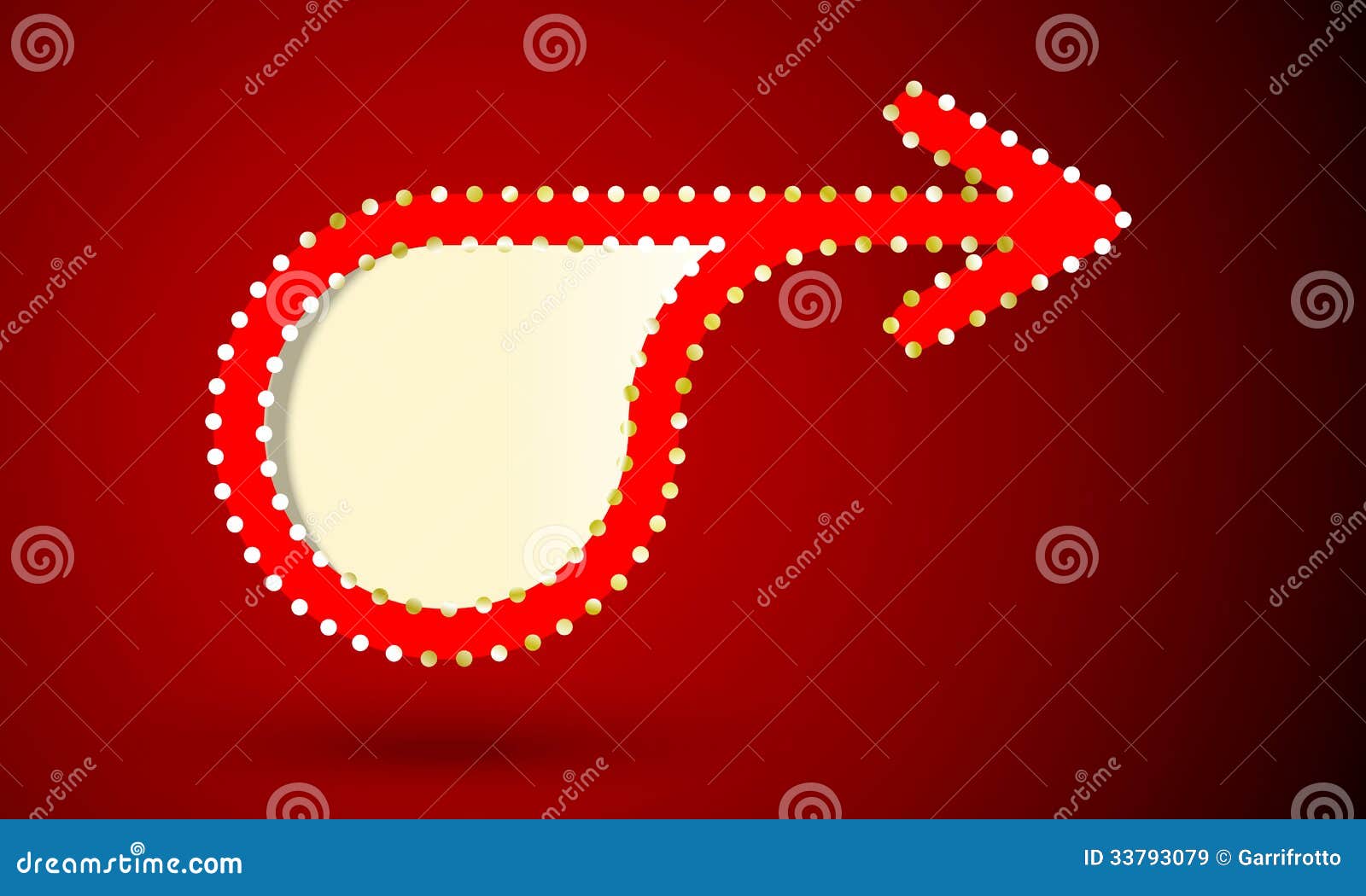 Box for text with arrow stock illustration. Illustration of colorful ...