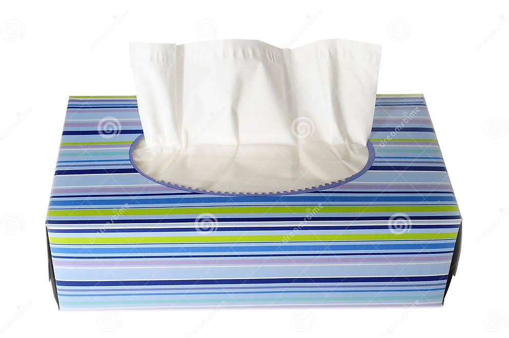 Box of Tissues stock image. Image of blue, clean, cardboard - 5242877