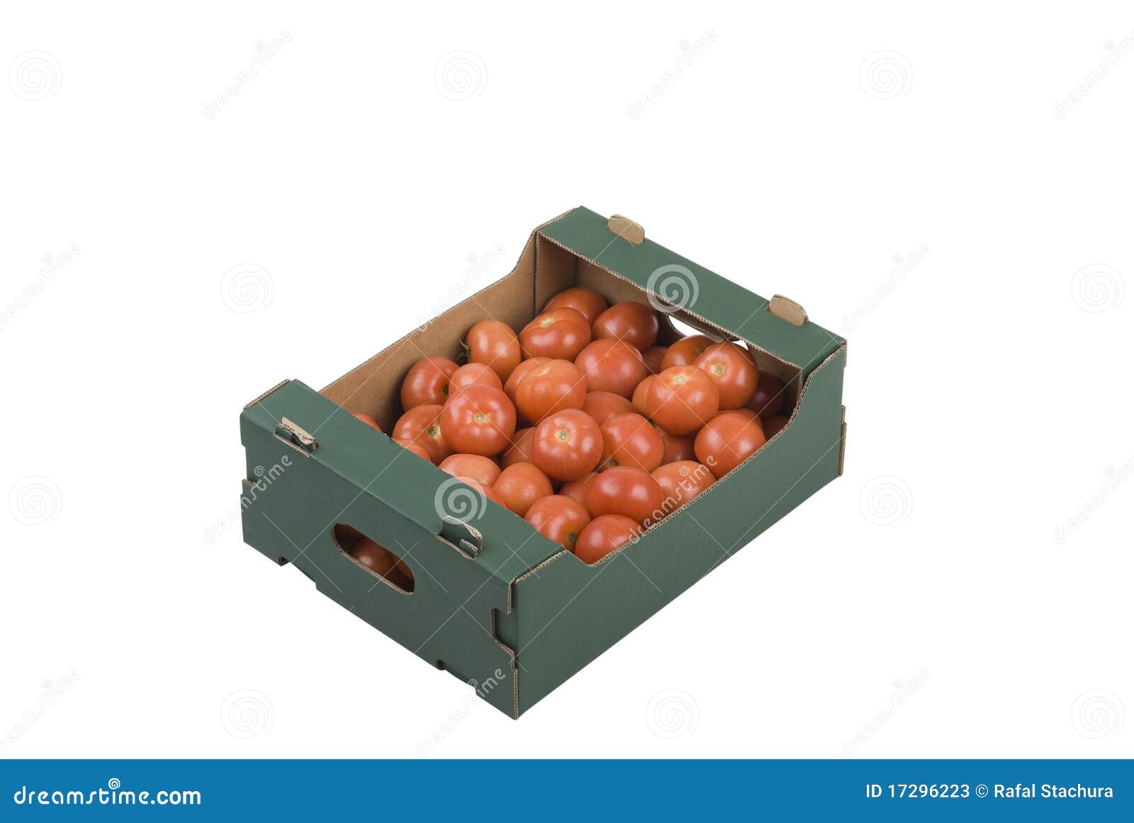 Box of Tomatoes stock image. Image of isolated, green - 17296223