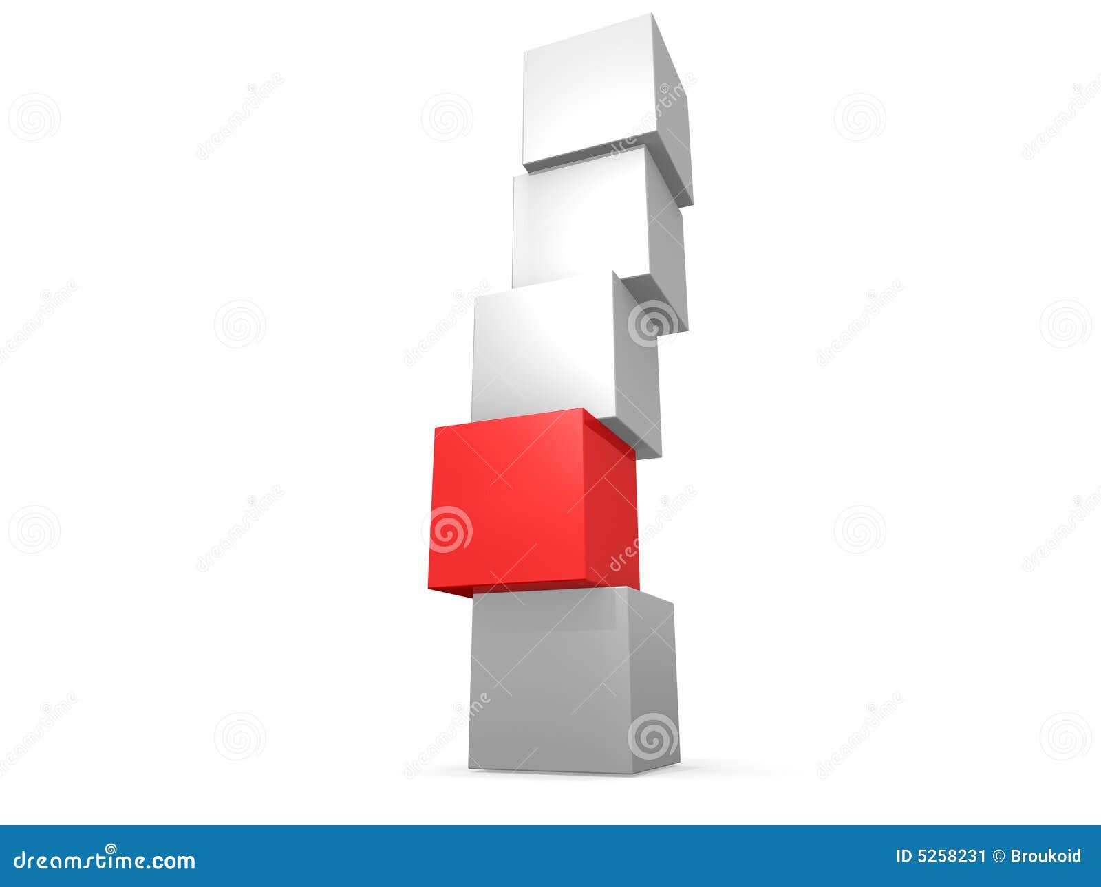 Box tower stock illustration. Illustration of isolated - 5258231