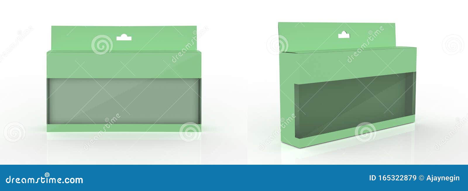 Box with Transparent Window Stock Illustration - Illustration of pink ...