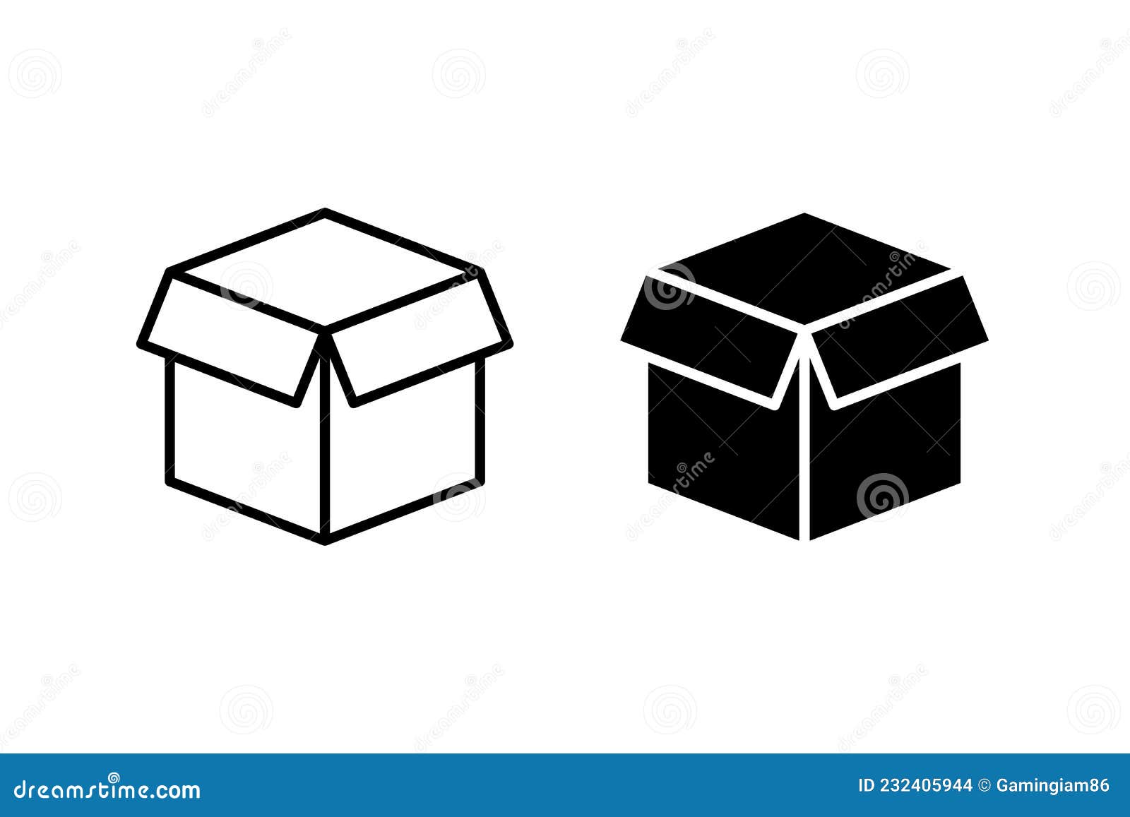 Cardboard Box Unboxing Icon Stock Vector - Illustration of marketplace ...