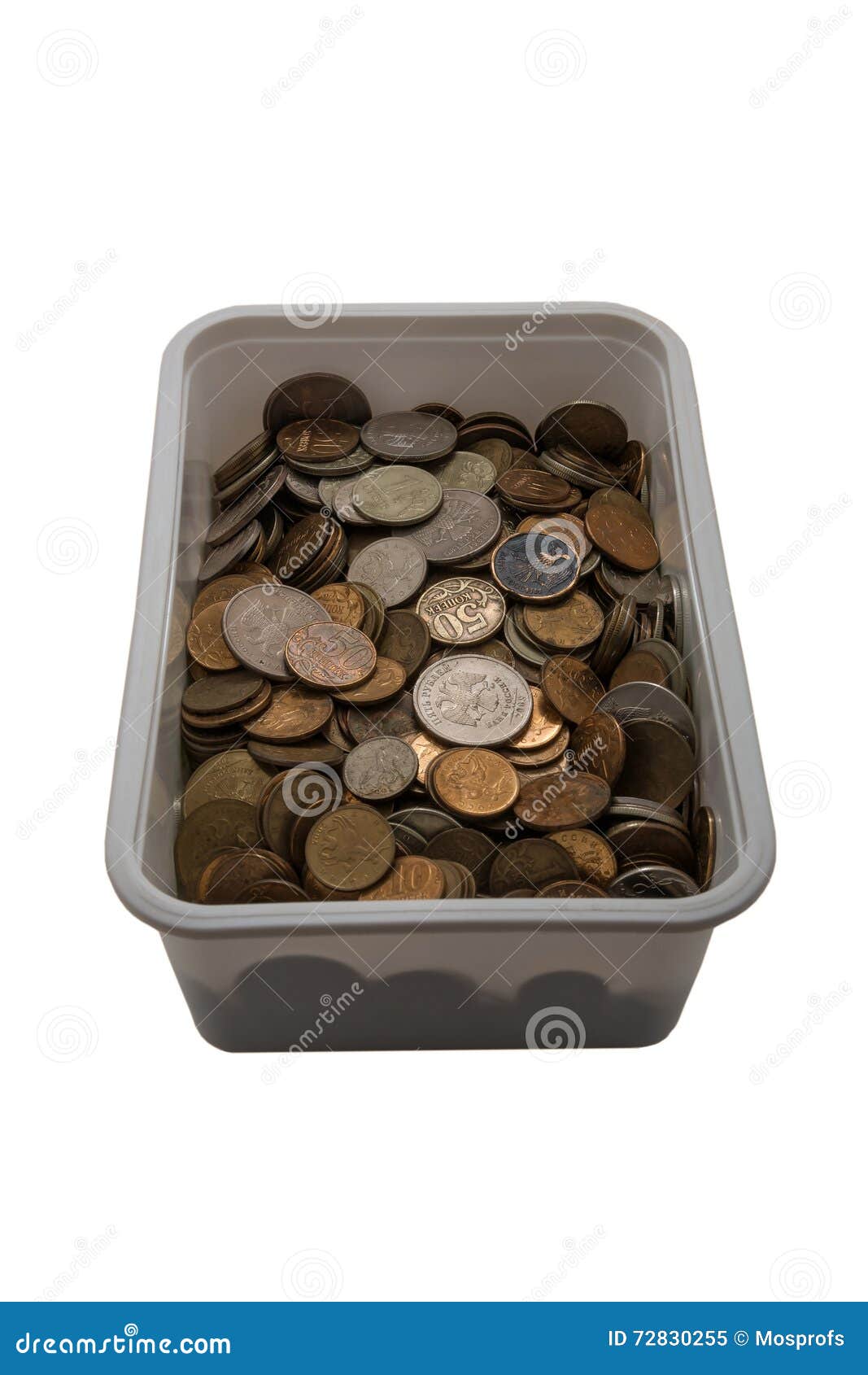 Box with Unnecessary Small Coins Stock Image - Image of unnecessary ...