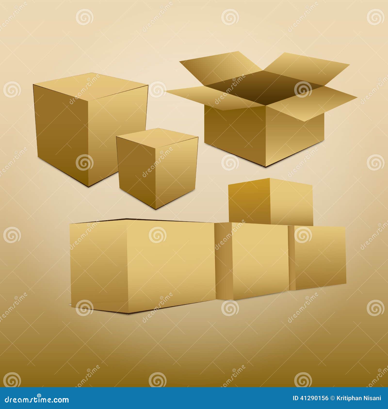 Box stock vector. Illustration of background, industries - 41290156