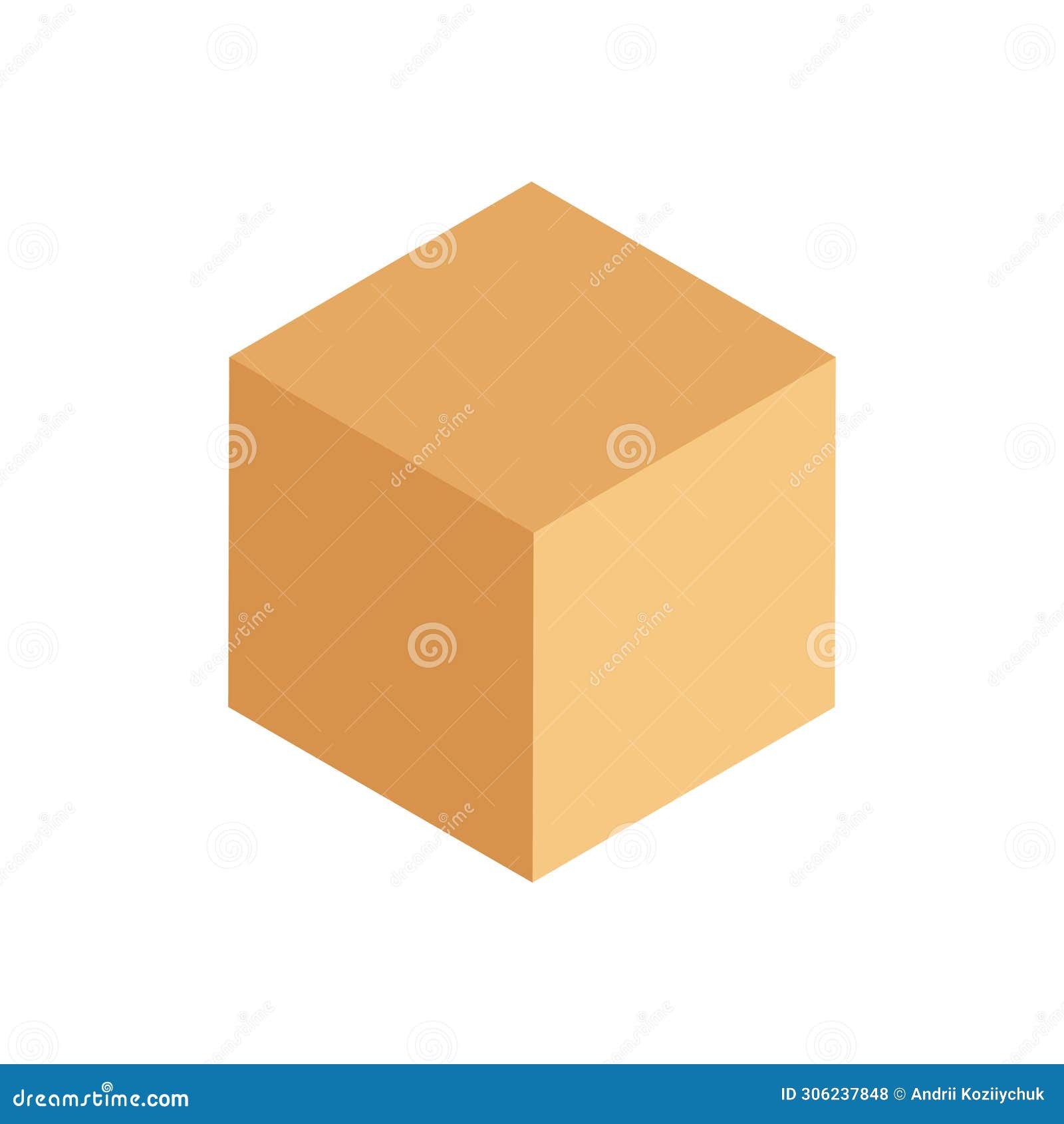 Box Vector Icon. Cube Vector. Three-dimensional Cube. Simple Paper Cube ...