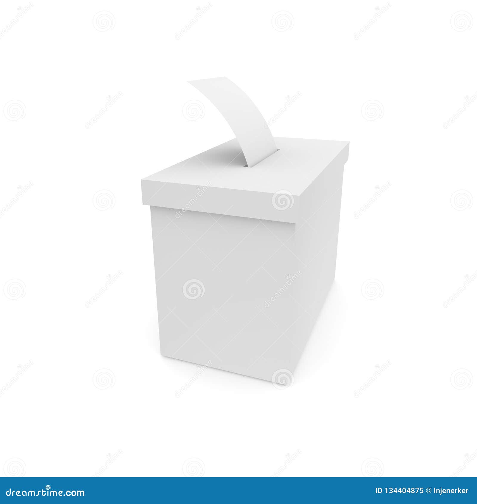 Box for Voting with Ballots Stock Illustration - Illustration of poll ...