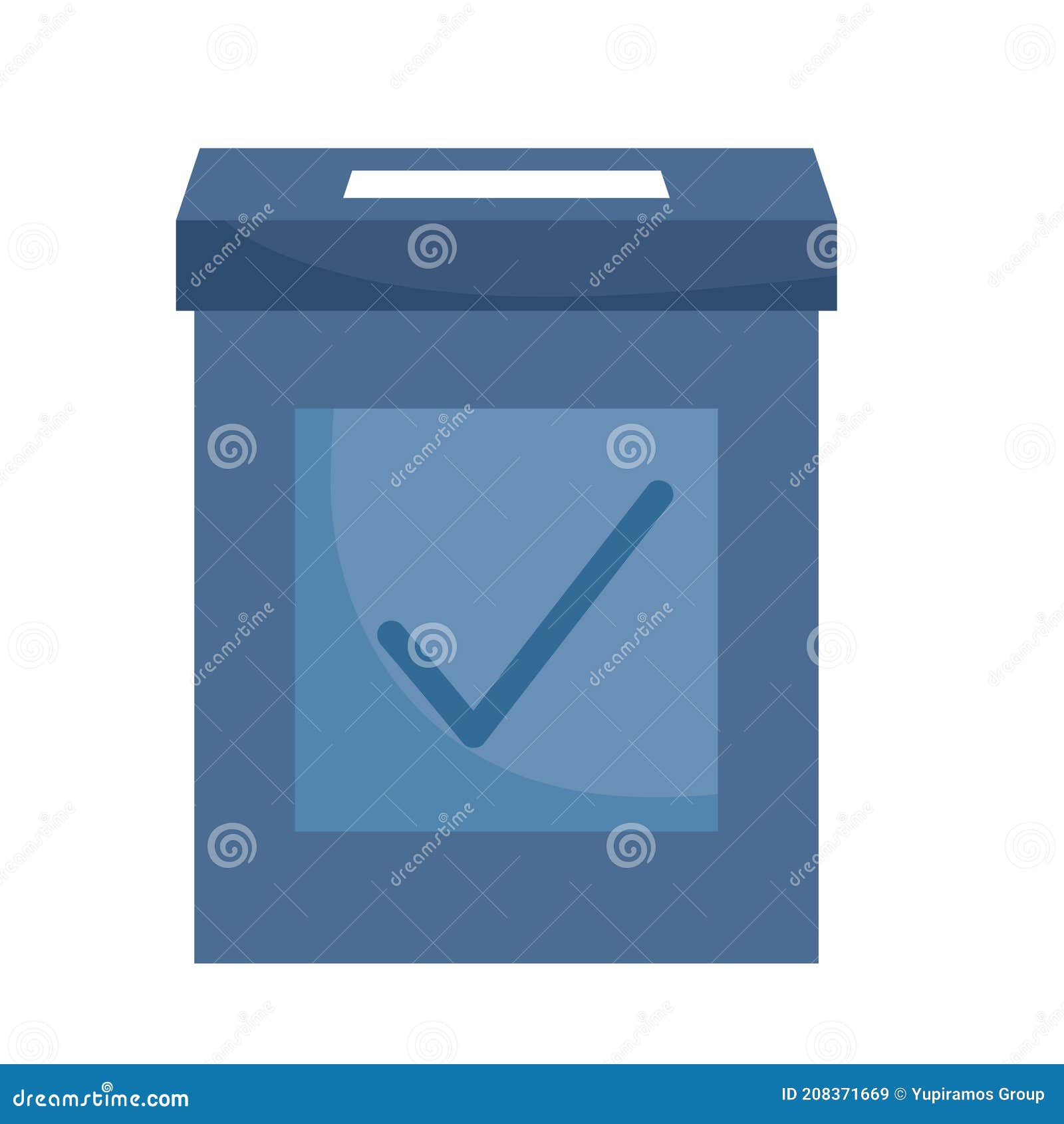 Box Voting Election Democracy Check Mark, White Background Stock Vector ...