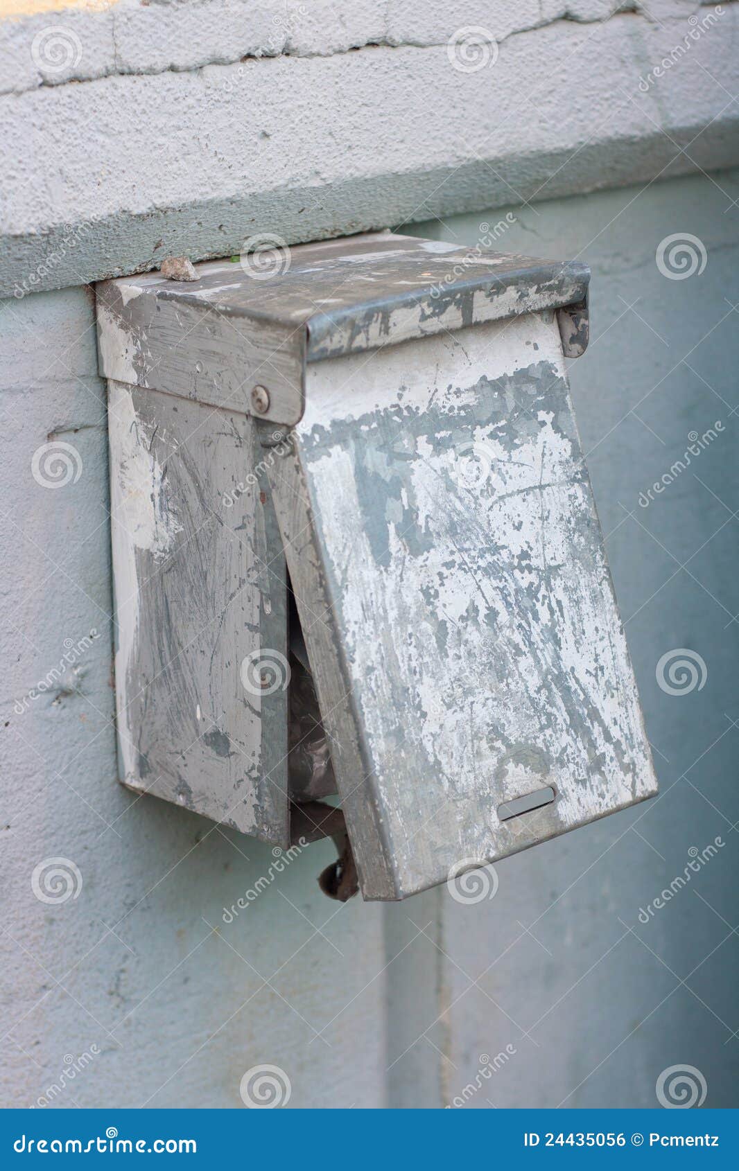 Box on wall stock photo. Image of background, storage - 24435056