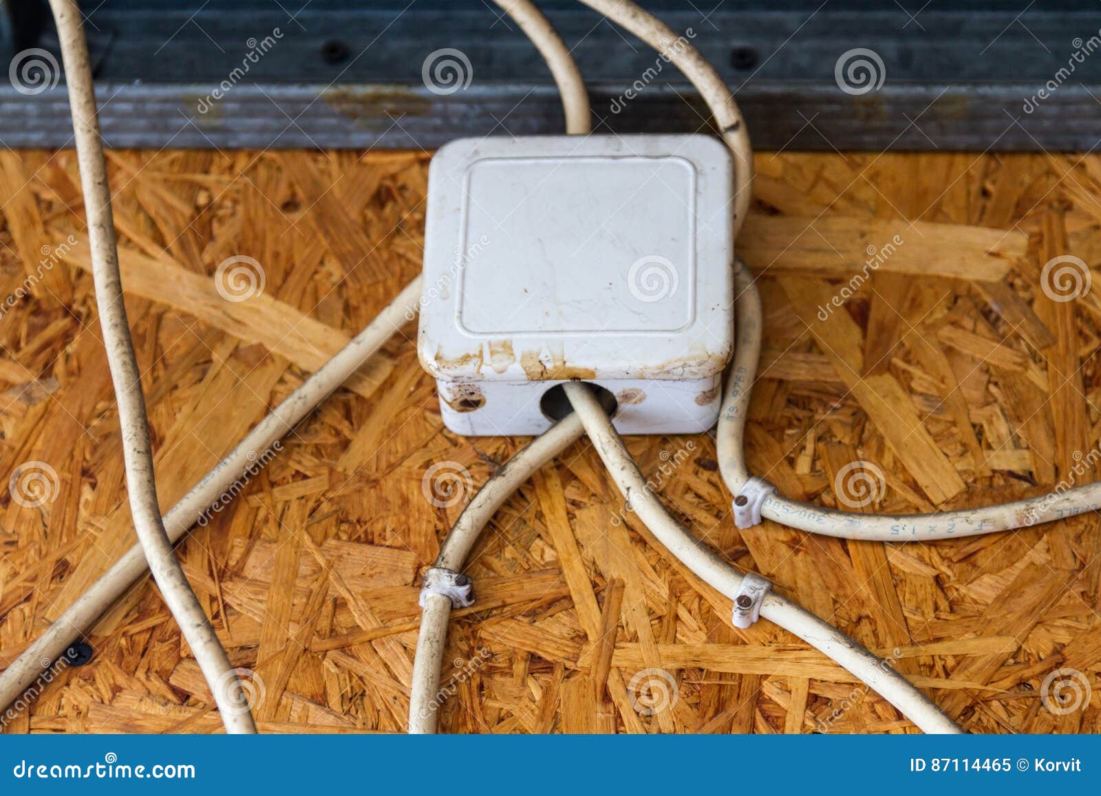 Box for wiring stock image. Image of work, distribution - 87114465
