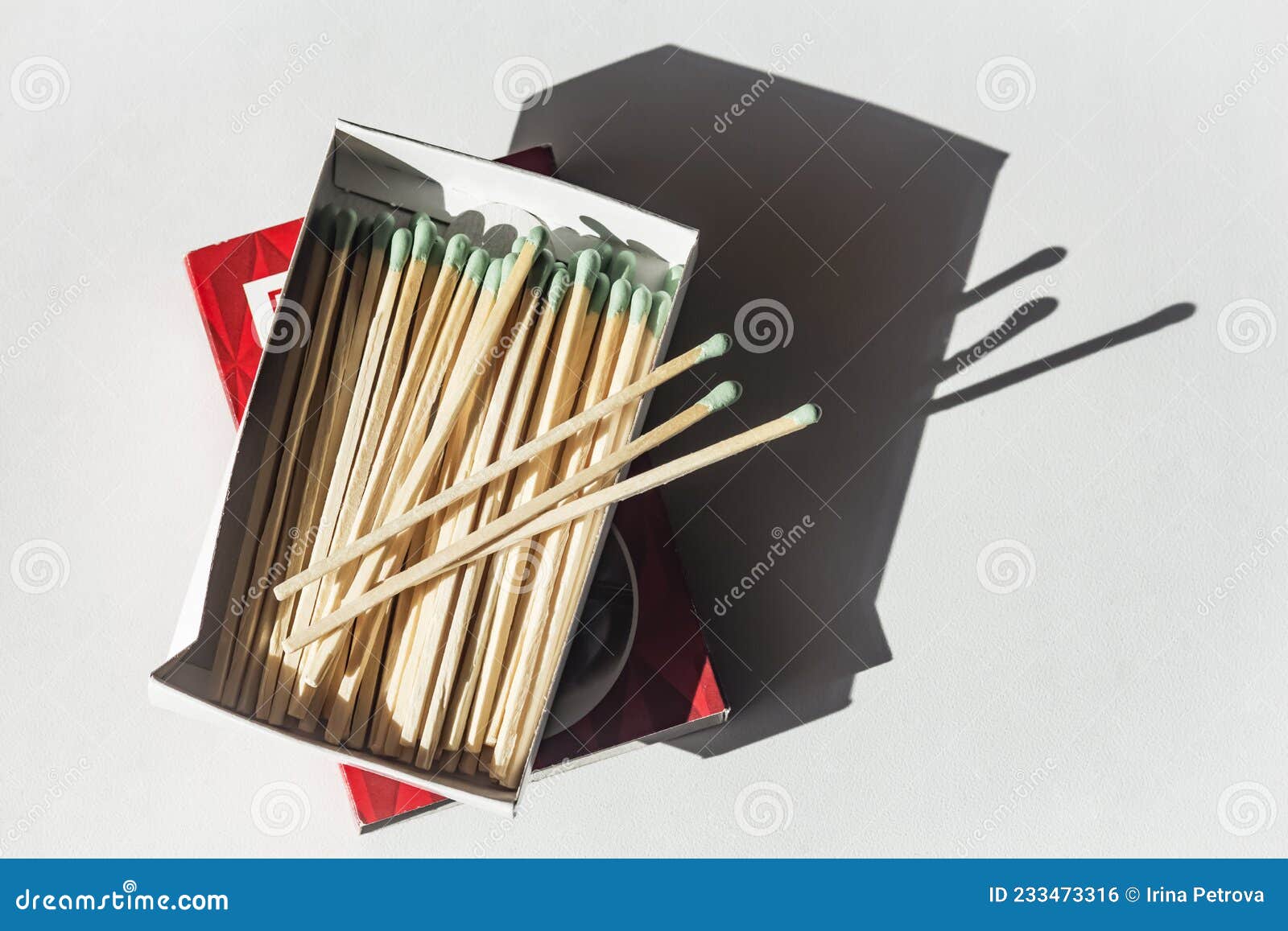 A Box of Wooden Matches, on a White Background Stock Photo - Image of ...