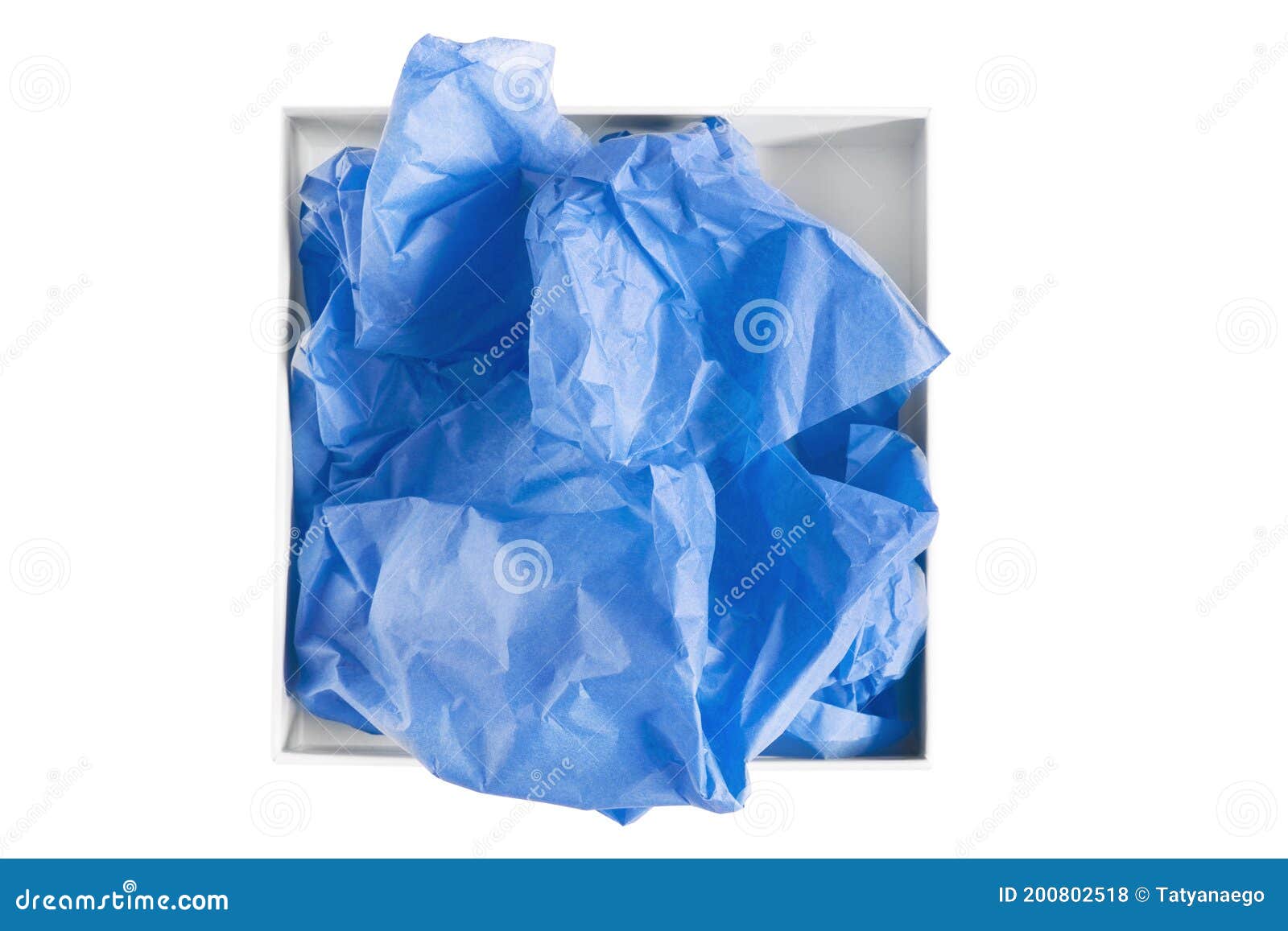 Box with wrapping paper stock photo. Image of studio - 200802518