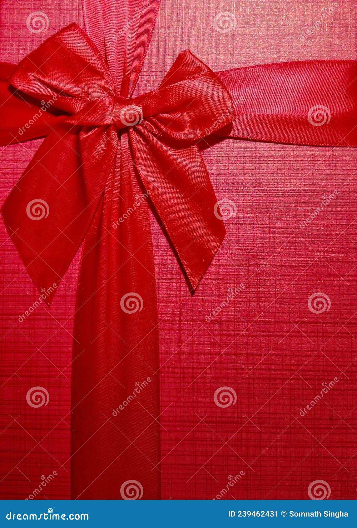 Box Wrapping with Red Colour Ribbons, Gift Wrapped Stock Image - Image ...