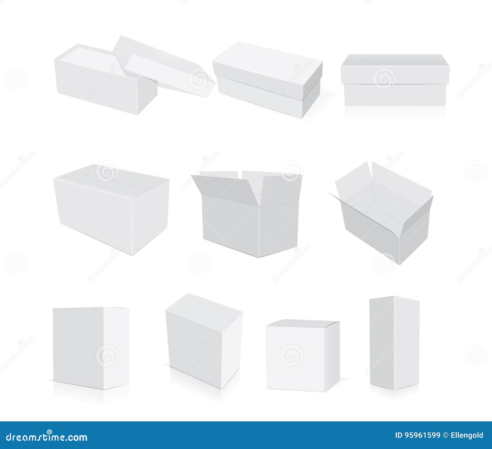 Box for Your Corporate Identity. Stock Vector - Illustration of closeup ...