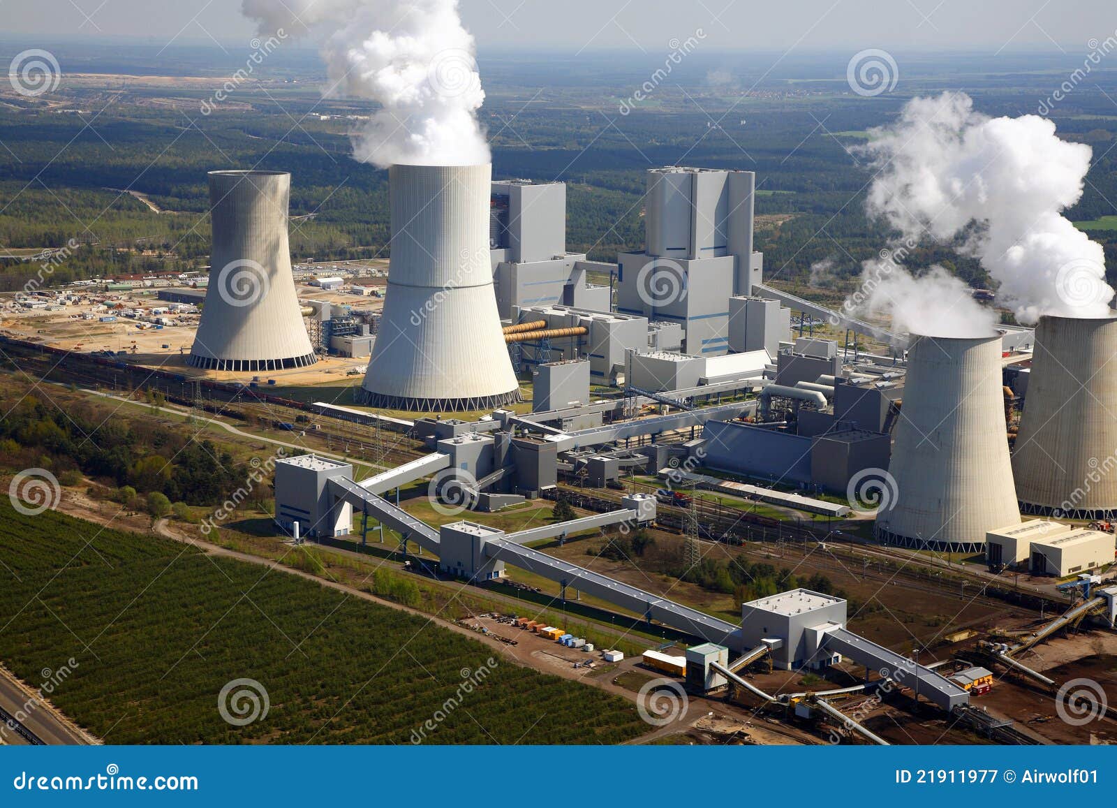 Boxberg power station stock image. Image of towers, power - 21911977