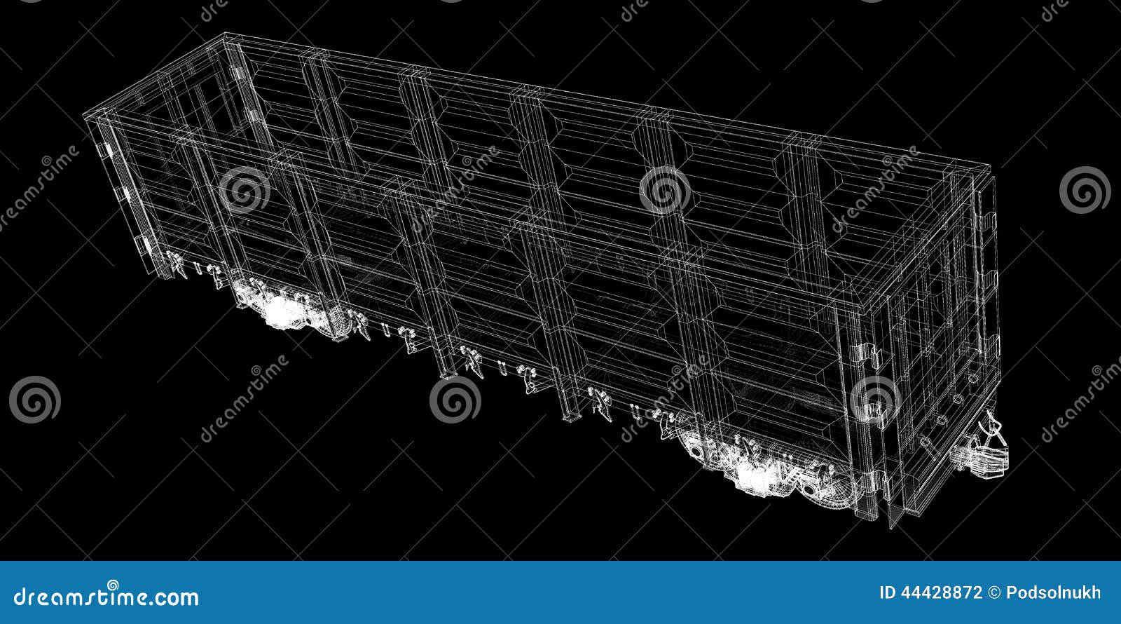 Boxcar stock illustration. Illustration of industry, shipping - 44428872