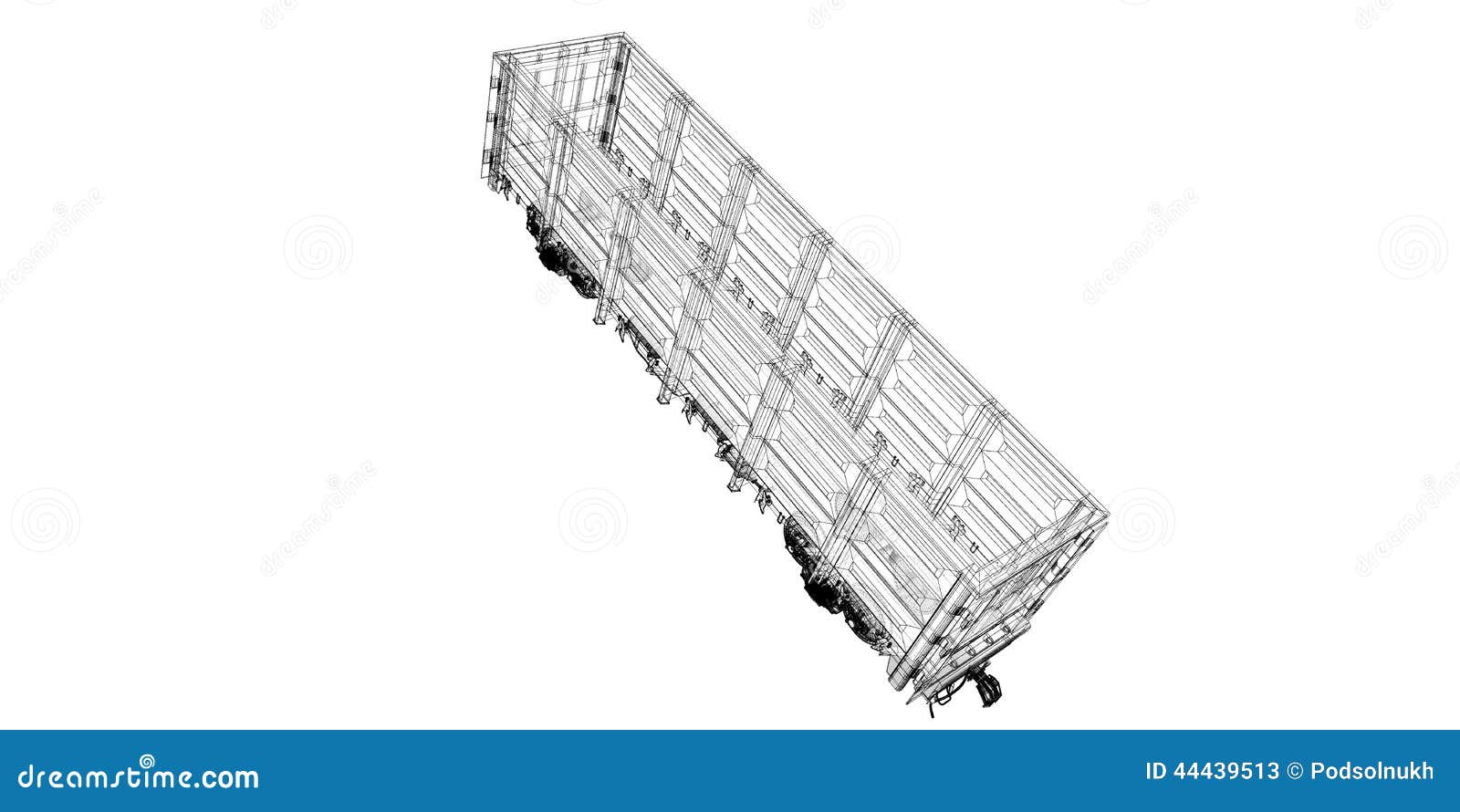 Boxcar stock illustration. Illustration of loading, line - 44439513