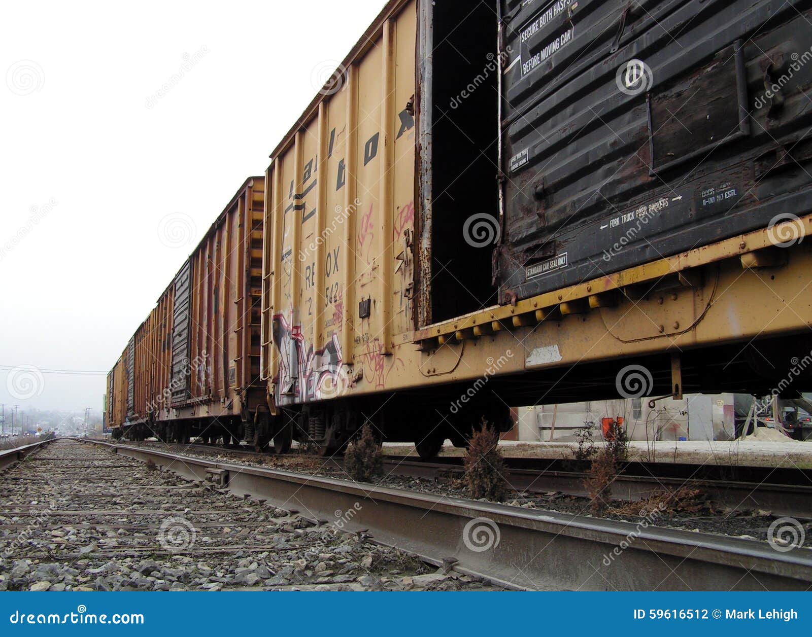 Railroad Boxcars Royalty-Free Stock Photo | CartoonDealer.com #3709437