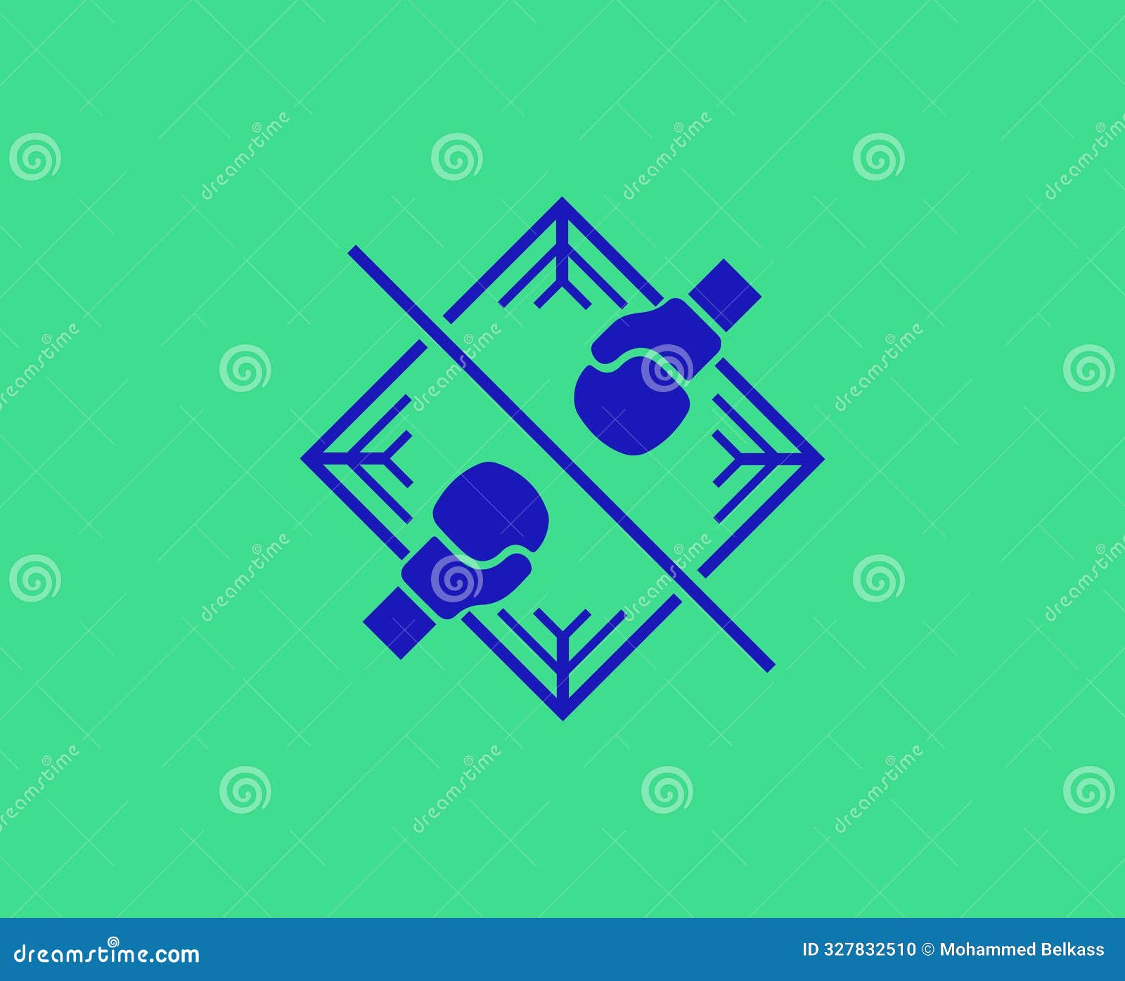 Boxe Pictogram Olympics Games Paris 2024 Logo Blue Stock Illustration Illustration Of