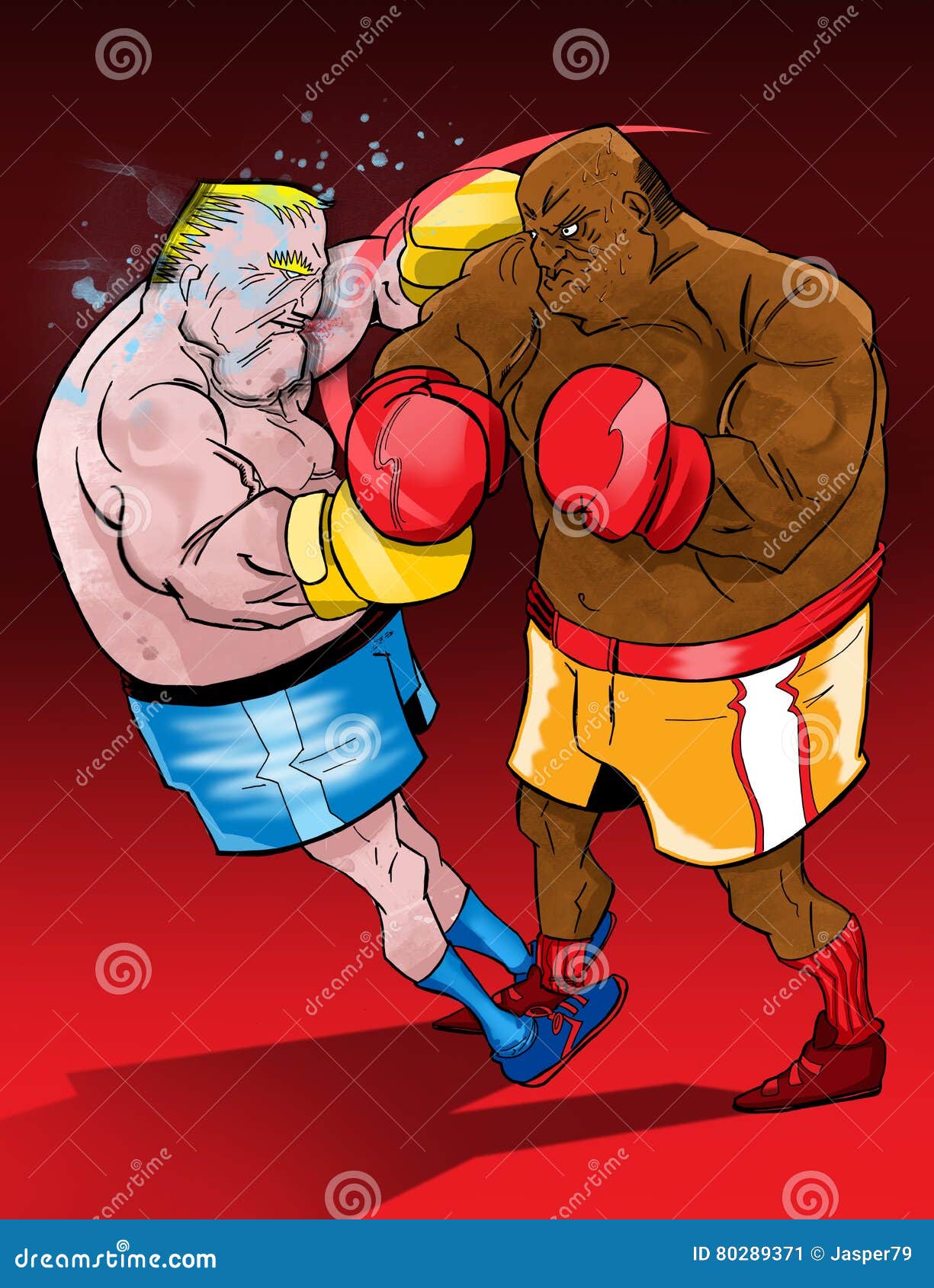 Boxe stock illustration. Illustration of blow, boxers - 80289371